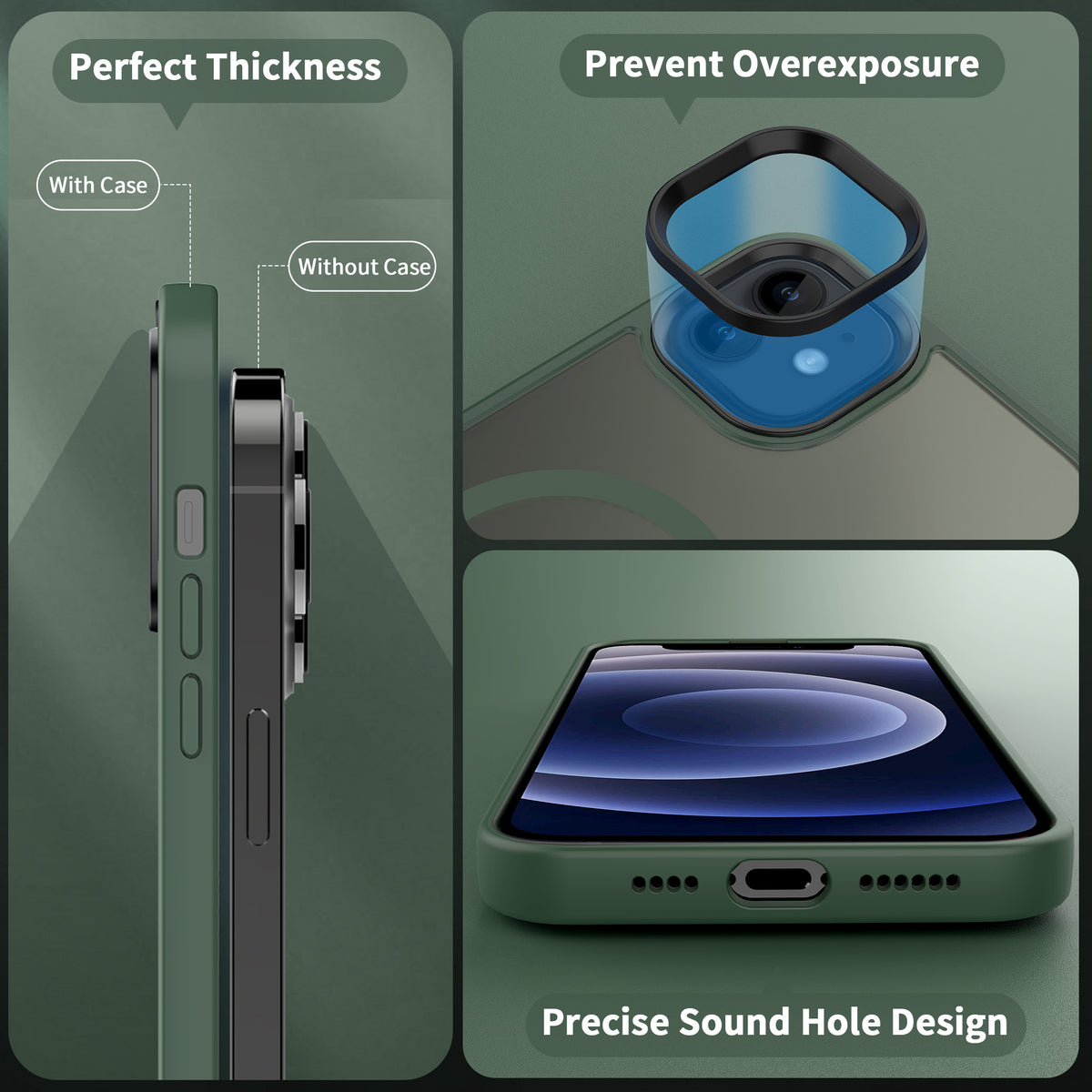 CACOE Magnetic Case for iPhone 12 & iPhone 12 Pro 2020 6.1 inch-Compat ...